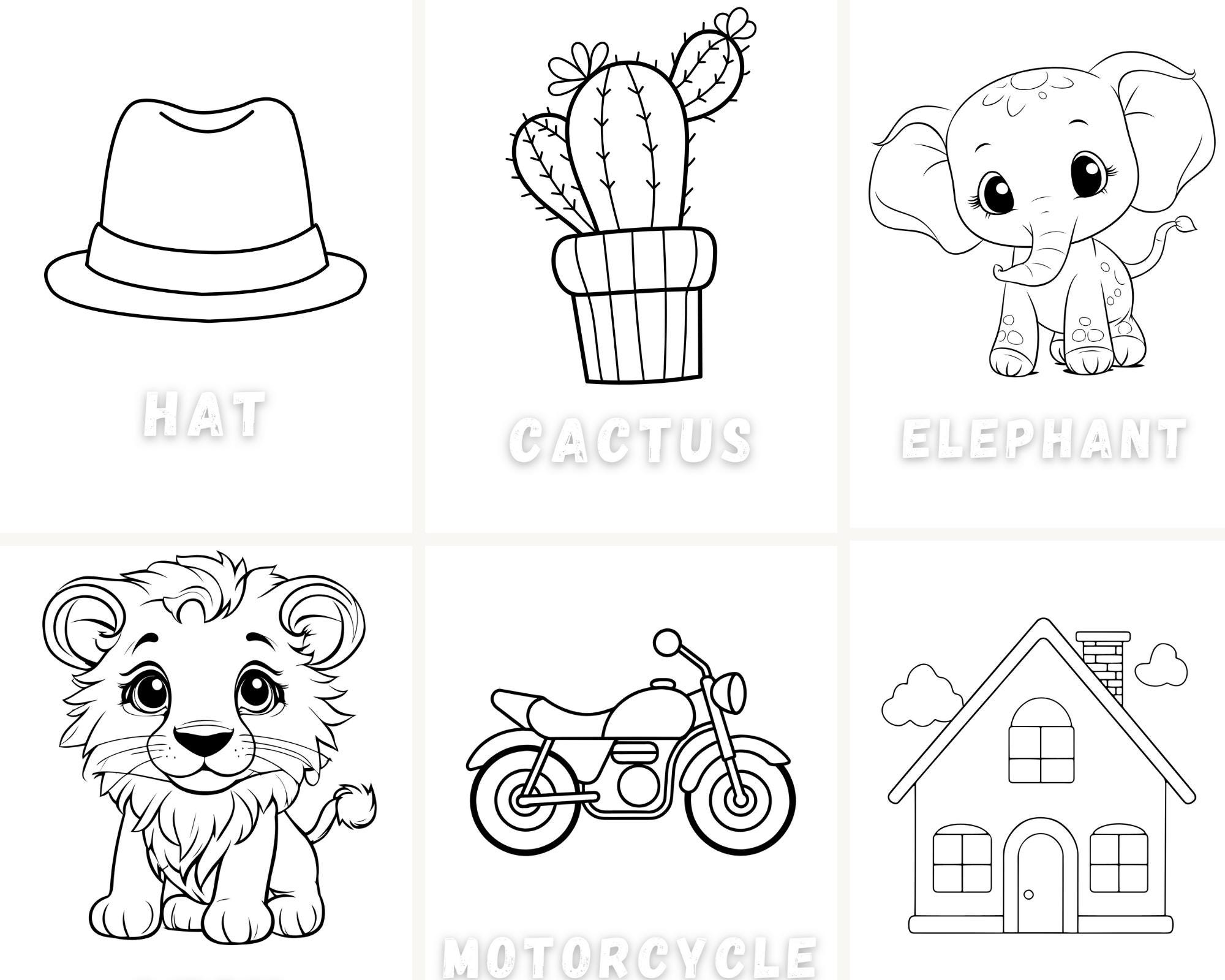 Little Artists' Objects Coloring Book Digital Download Printable - Etsy