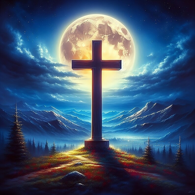 Lovely Cross Paintings - Etsy