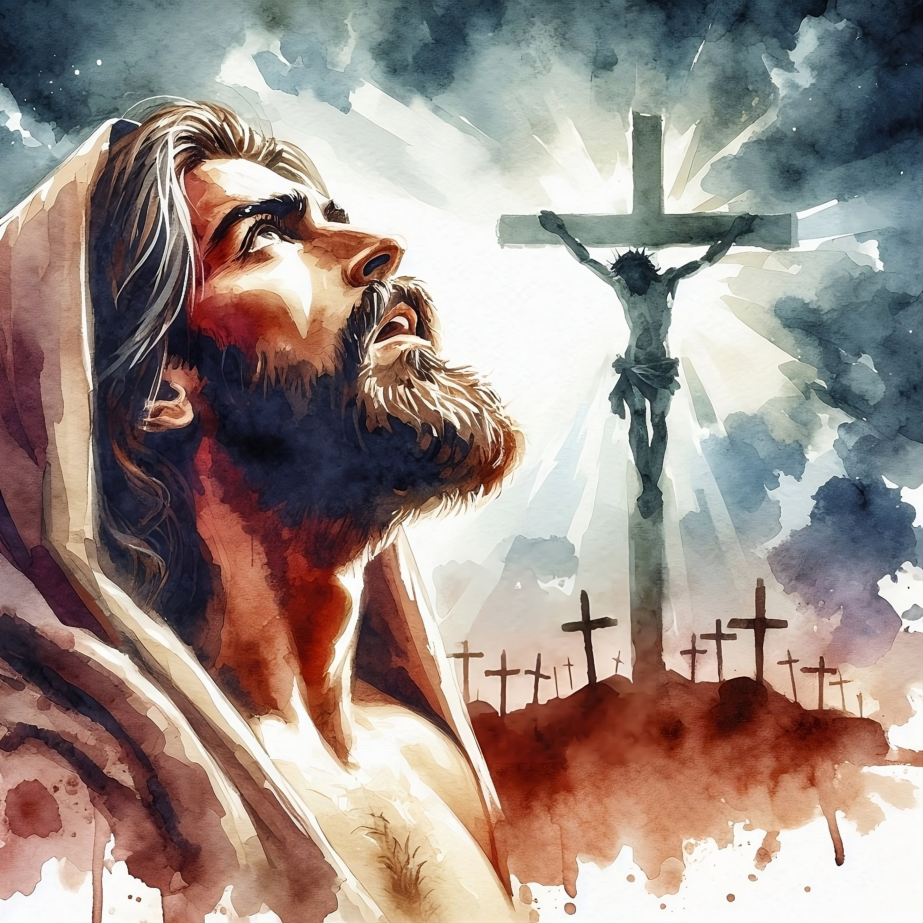 Jesus Christ Painting - Etsy