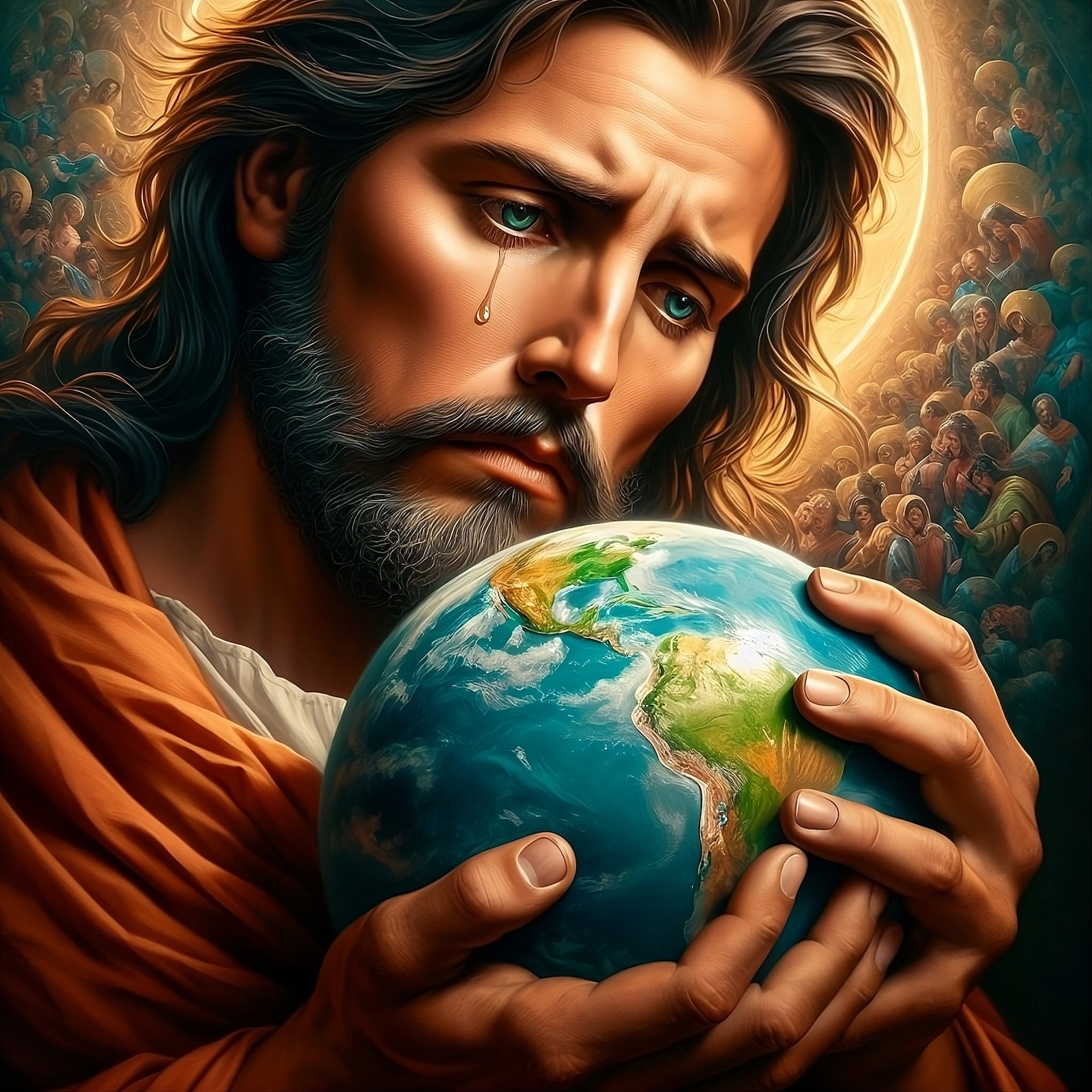 Jesus Christ Painting - Etsy