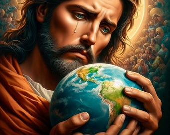 Jesus Christ Painting - Etsy