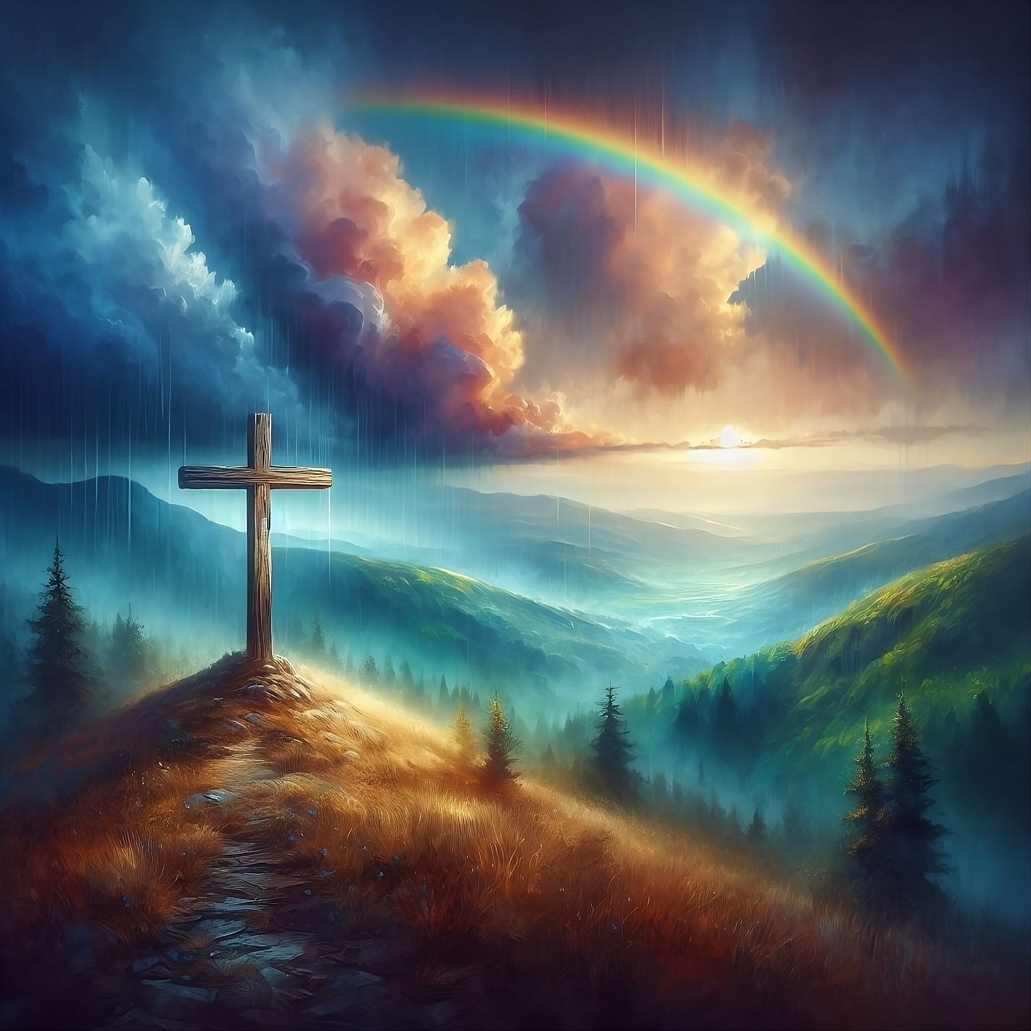 Lovely Cross Paintings - Etsy