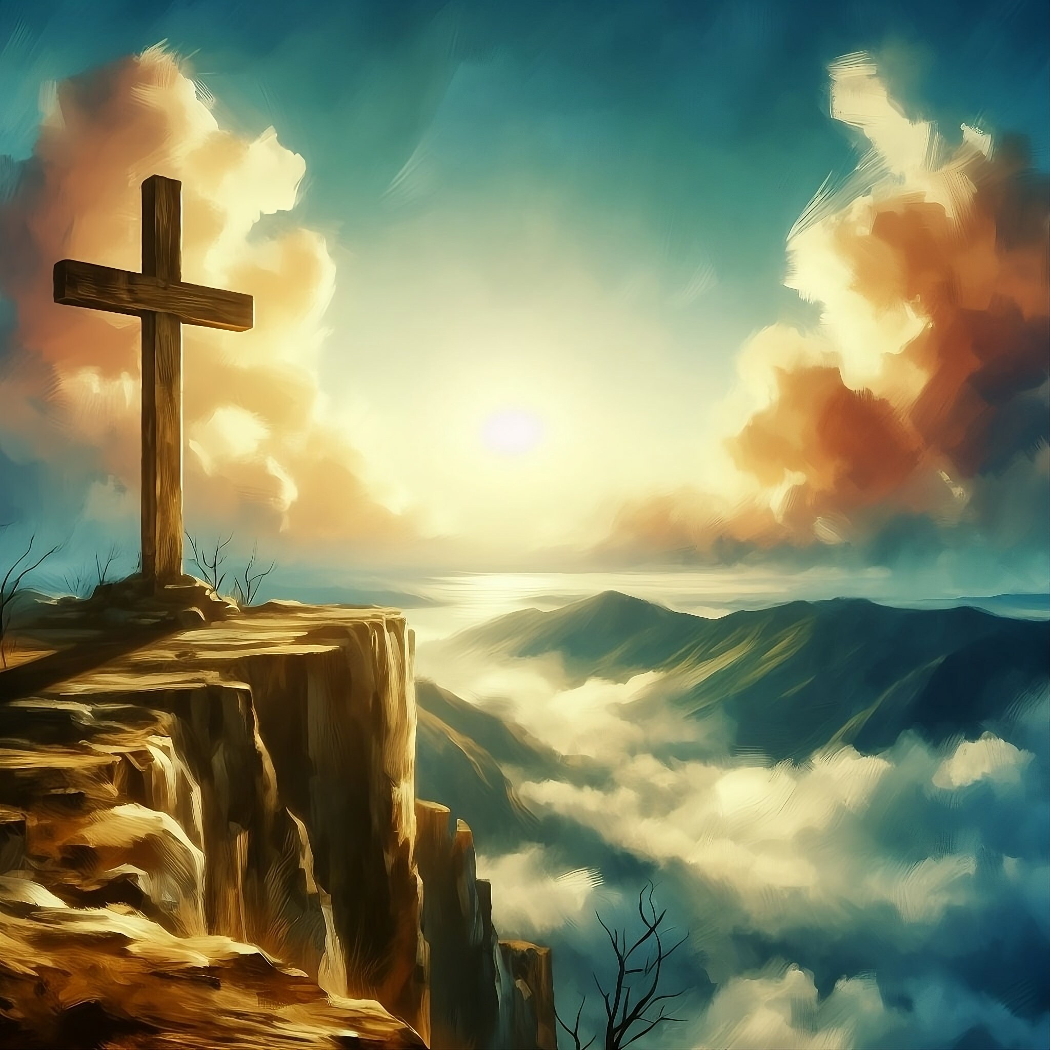 Lovely Cross Paintings - Etsy