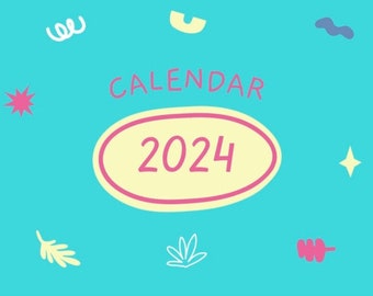 2024 Digital Calendar - Etsy
