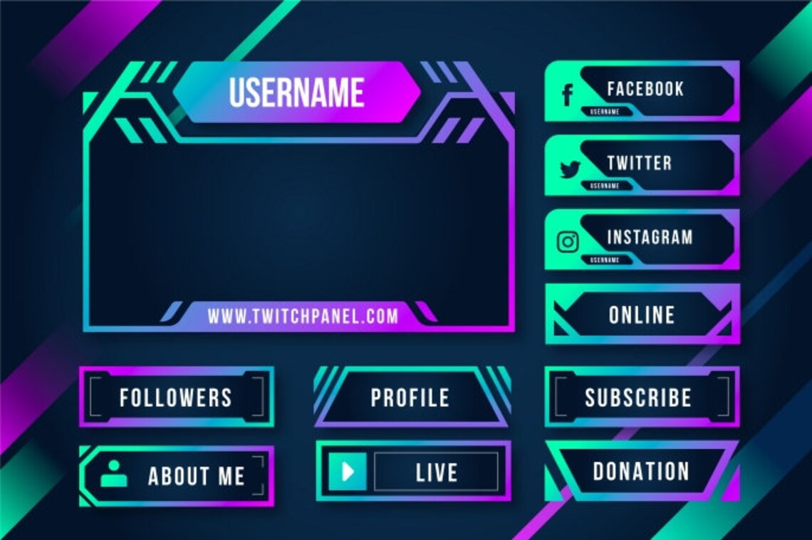69 Twitch Gaming Stream Templates! TV Streaming Templates Collection ...
