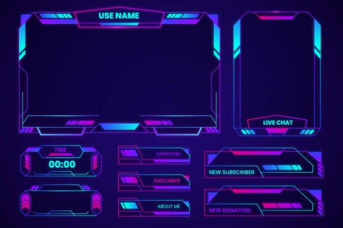 69 Twitch Gaming Stream Templates! TV Streaming Templates Collection ...