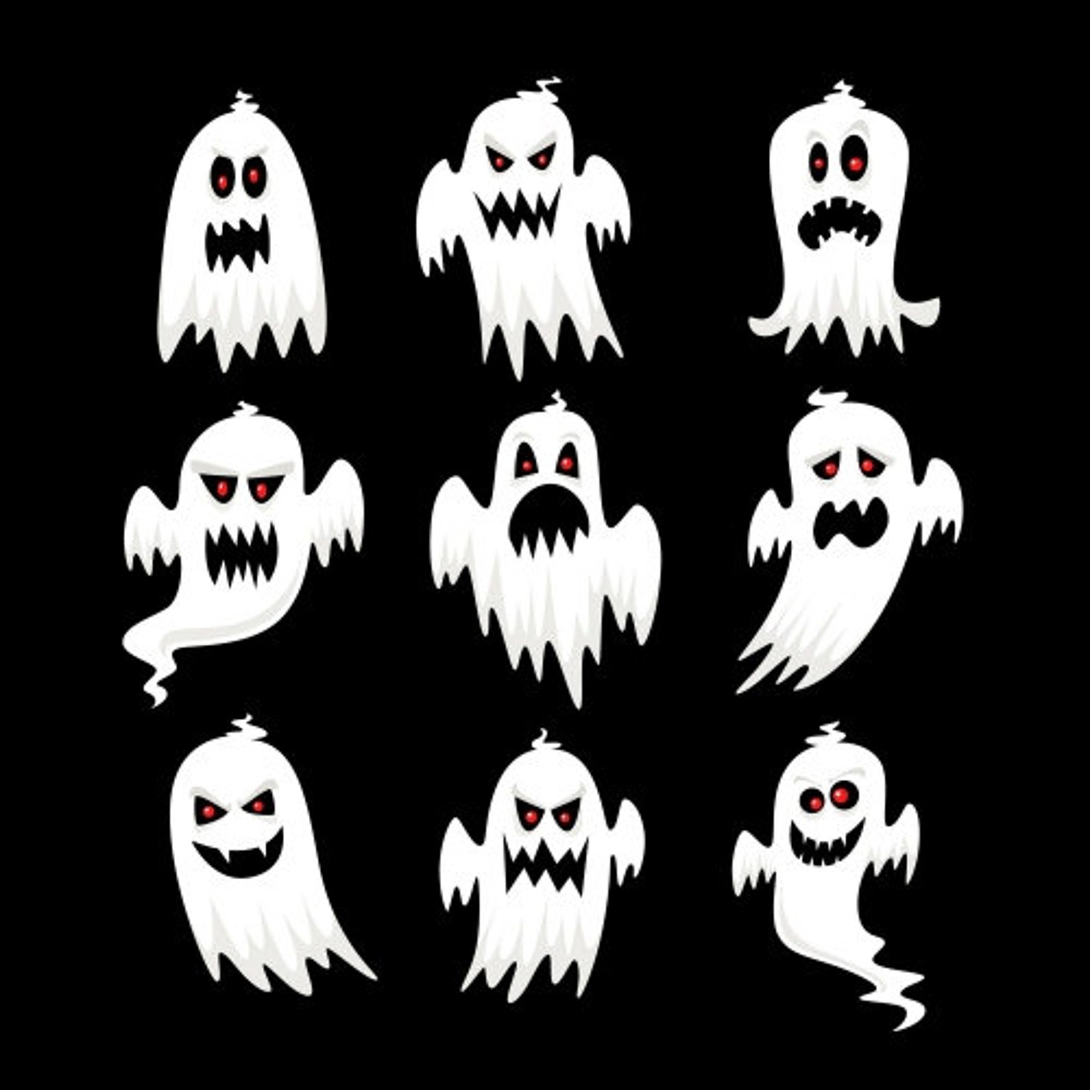 Svg Cliparts Halloween Bundle 32, Spooky Clip-art Svg Files, Doodle ...