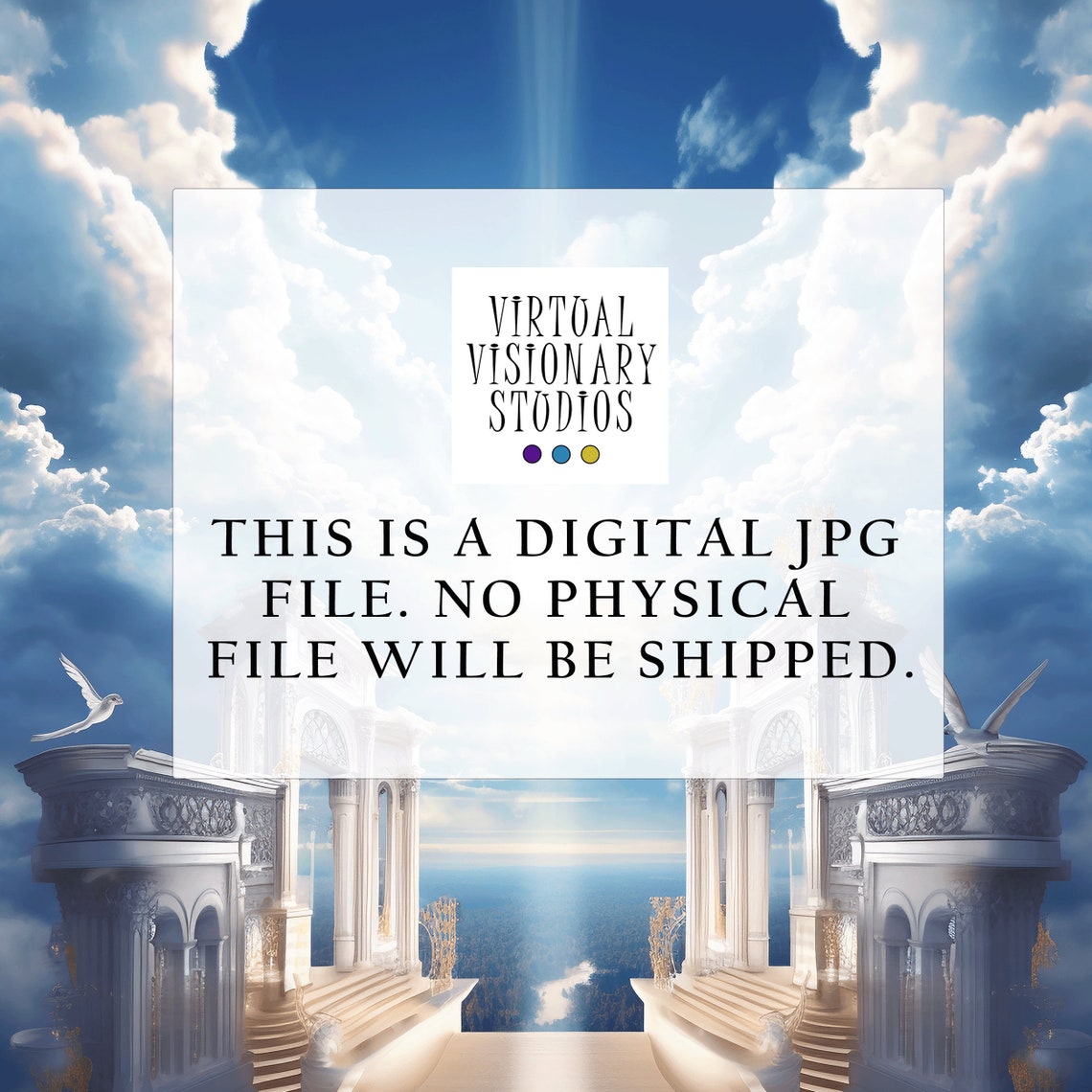 Celestial Gate With Breathtaking Nature Background Memorial Background ...