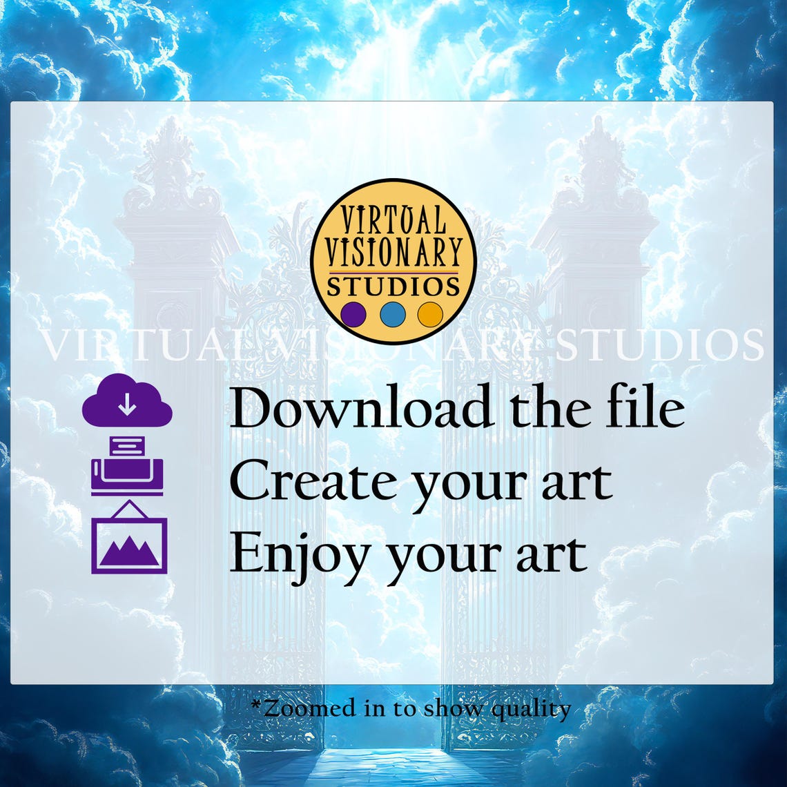 Heavenly Blue Sky With Gates XVII Memorial Background, Memorial ...