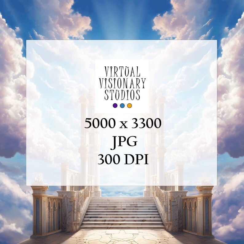 Memorial Heavenly Background With Sky Light, Gates and Clouds ...