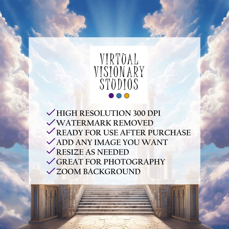 Memorial Heavenly Background With Sky Light, Gates and Clouds ...