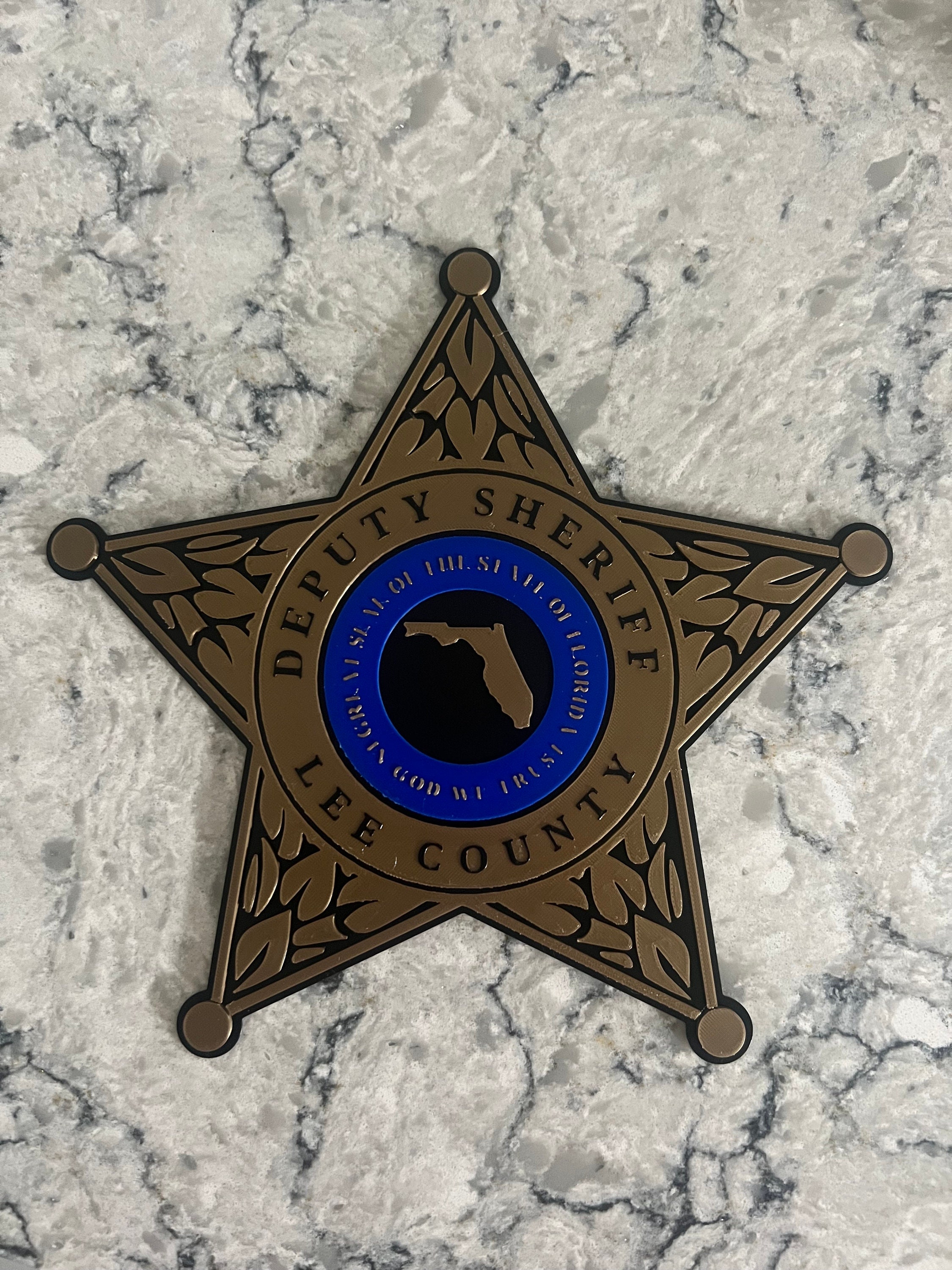 Custom Badge for Police or Deputies, Wall Hanger or Desk Display - Etsy