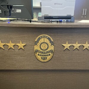 Custom Badge for Police or Deputies, Wall Hanger or Desk Display - Etsy