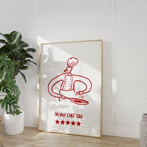 Decorative Food Poster, Artful Food Wallart, Kitchen Decor, Digital ...