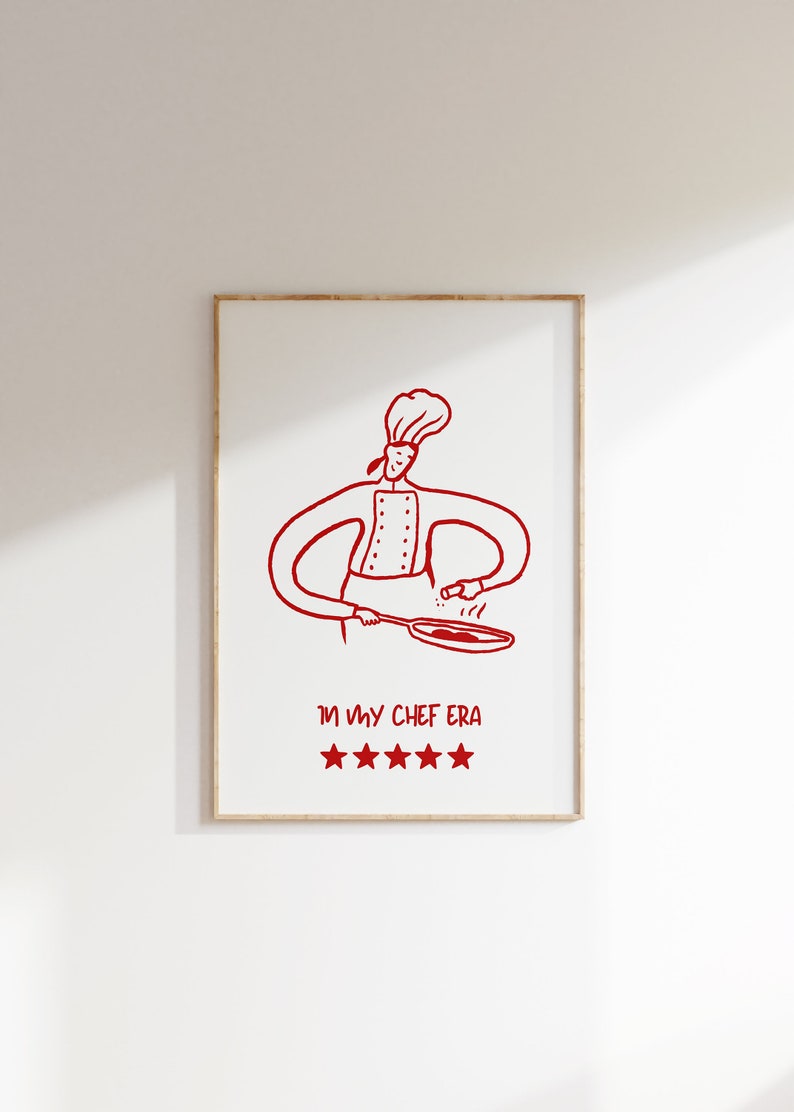 Decorative Food Poster, Artful Food Wallart, Kitchen Decor, Digital ...