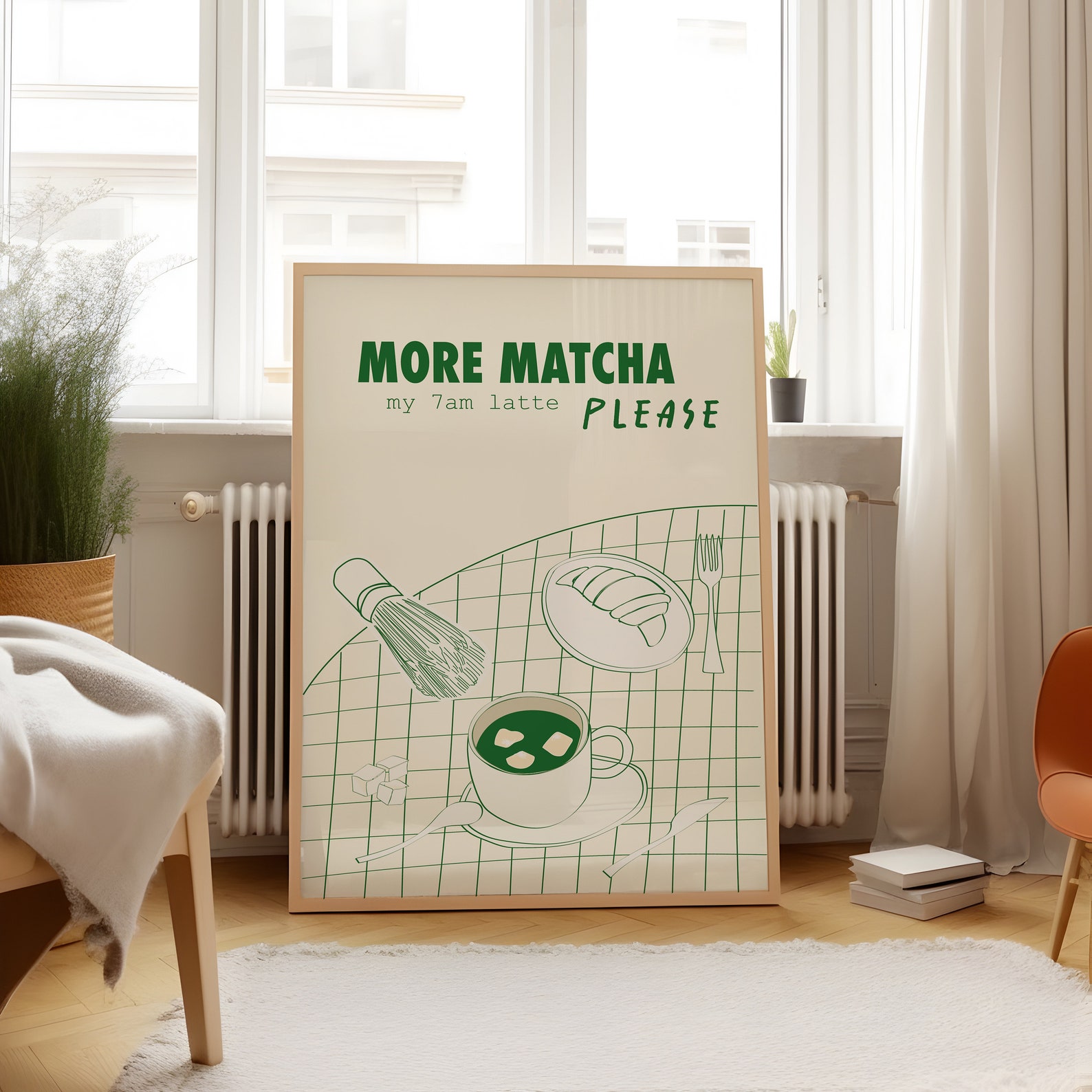 Matcha Drink Poster More Matcha Please Matcha Kitchenwall - Etsy