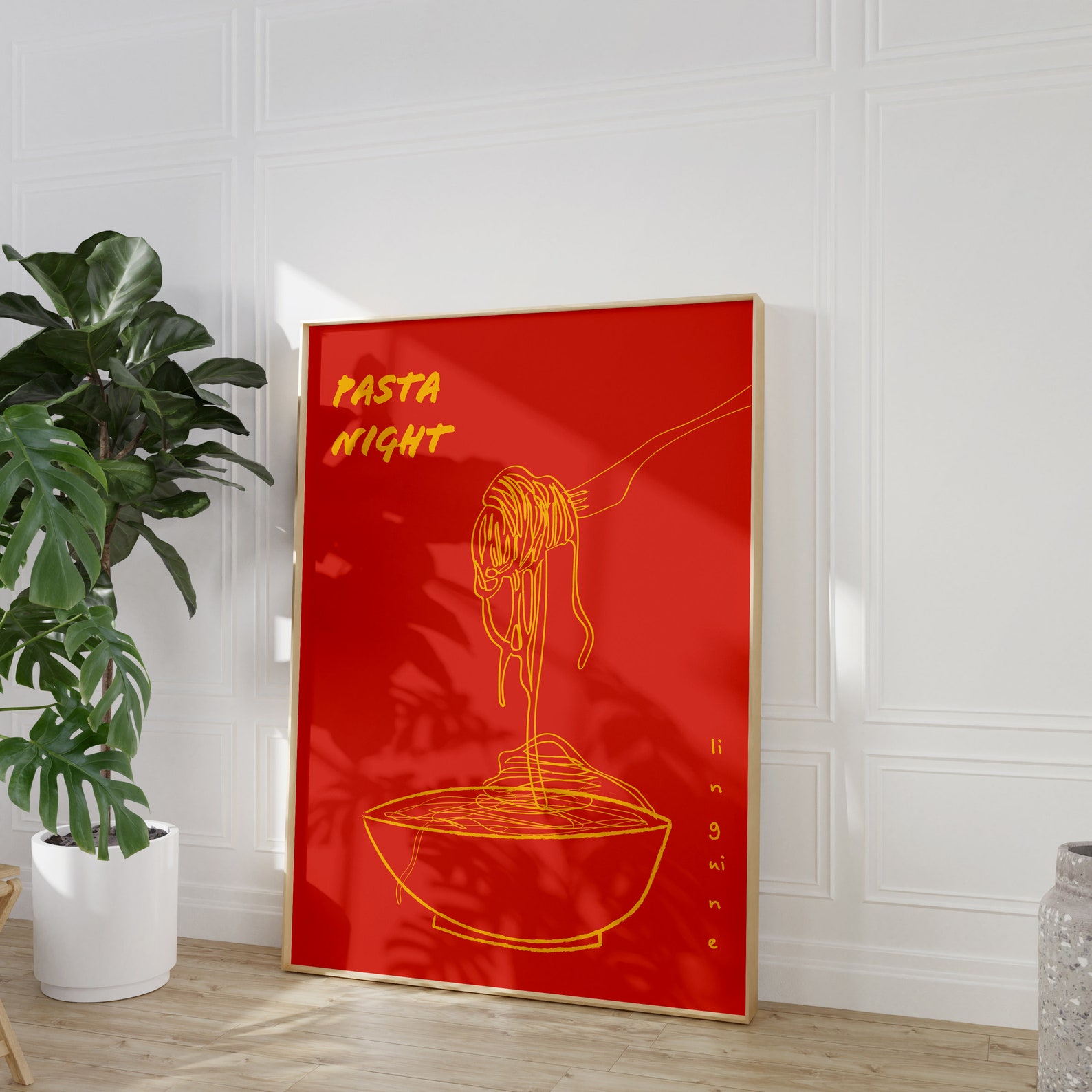 Pasta Wall Print Kitchen Decor Digital Download Cooking Art Prints ...