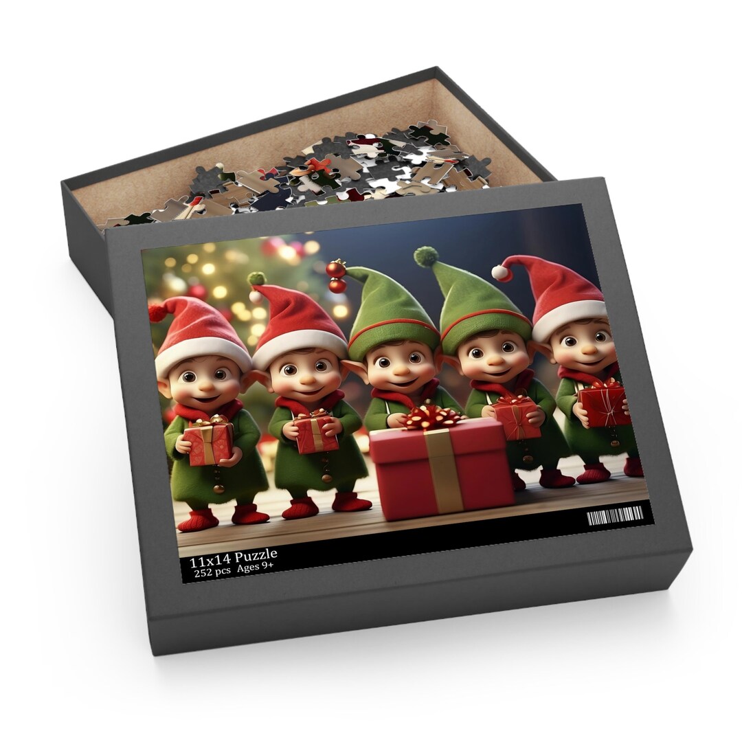 Funny Christmas Elves Puzzle 02 - Etsy
