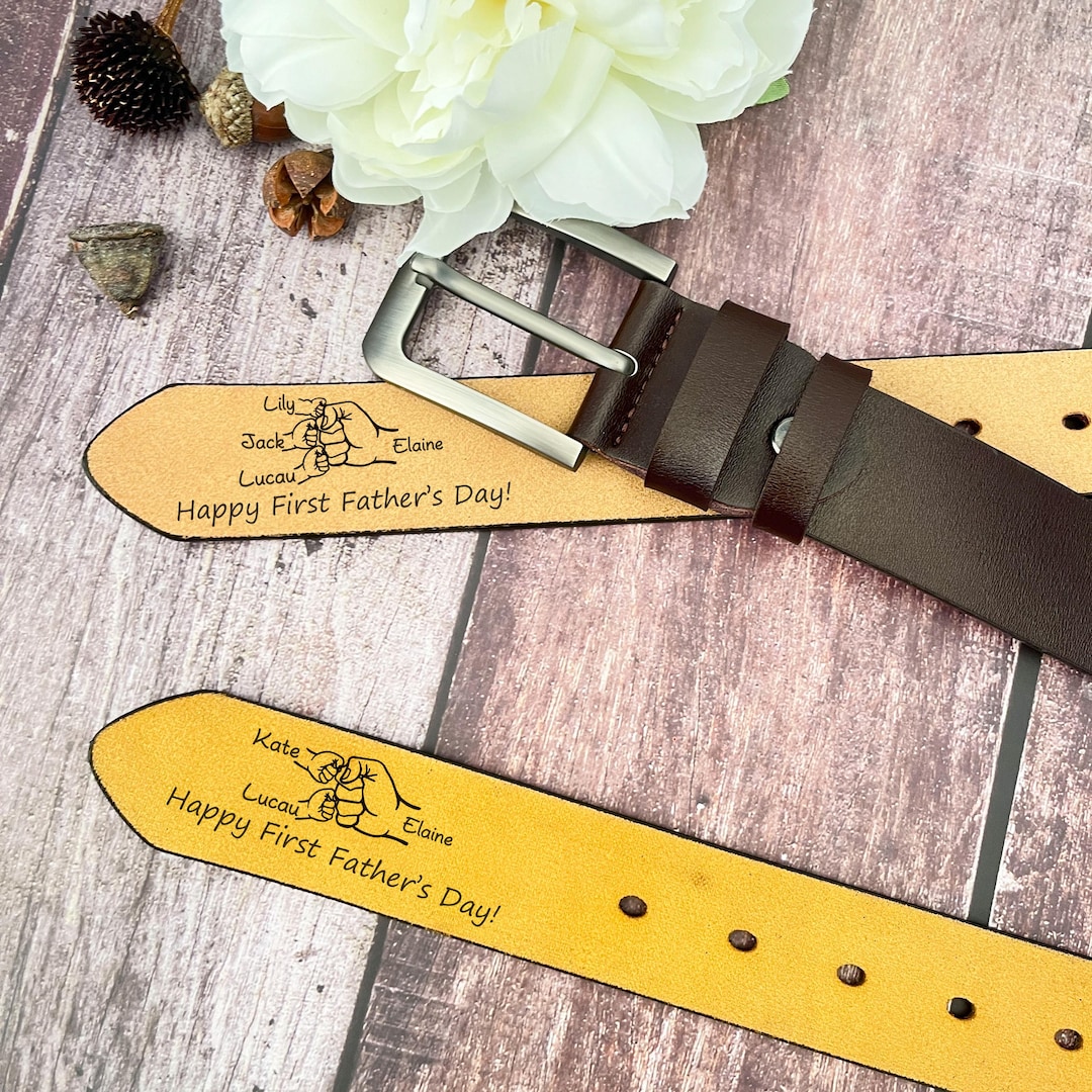 Personalized Dad and Baby Fist Bumping Belt,first Father's Day Gift ...