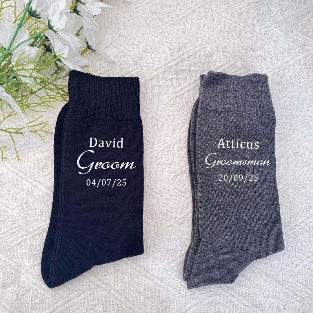 Personalized Best Man Socks,best Man Gift,page Boy Socks, Fun Socks ...