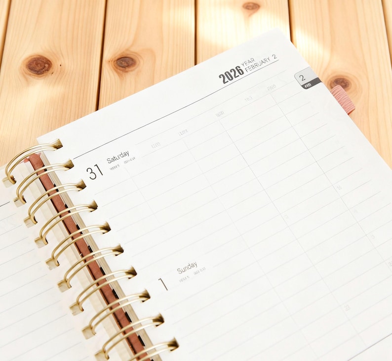 Personalized 2026 Daily Planner,coiled 2026 Planner - Weekly & Daily ...