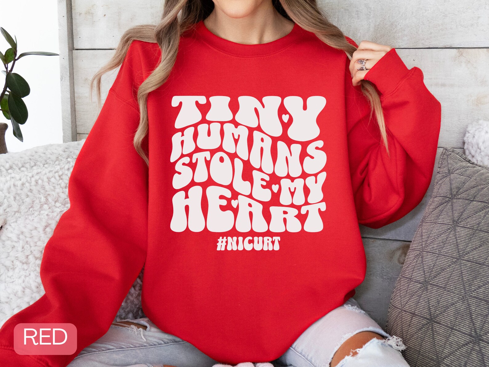 NICU RT, Tiny Humans Stole My Heart, Crewneck, Sweatshirt, Neonatal RT ...