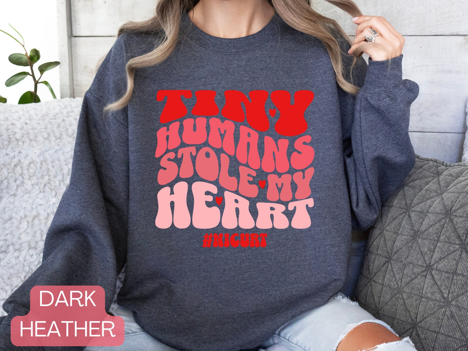 NICU RT, Tiny Humans Stole My Heart, Crewneck, Sweatshirt, Neonatal RT ...