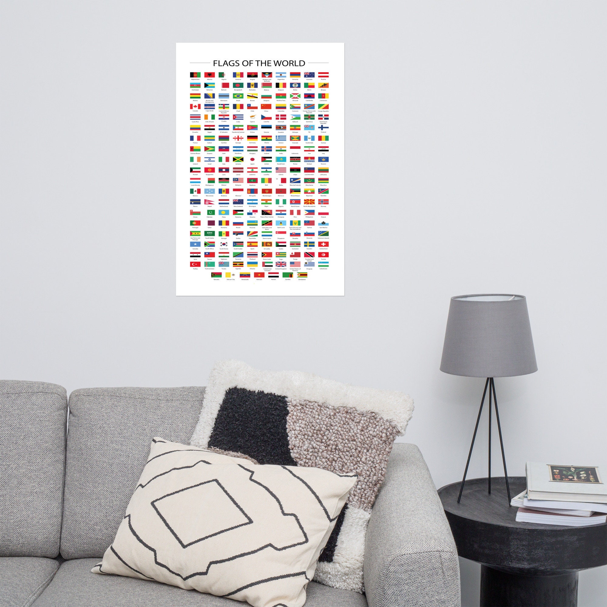 Flags of the World Poster | Countries Flags Chart | Educational Kids ...
