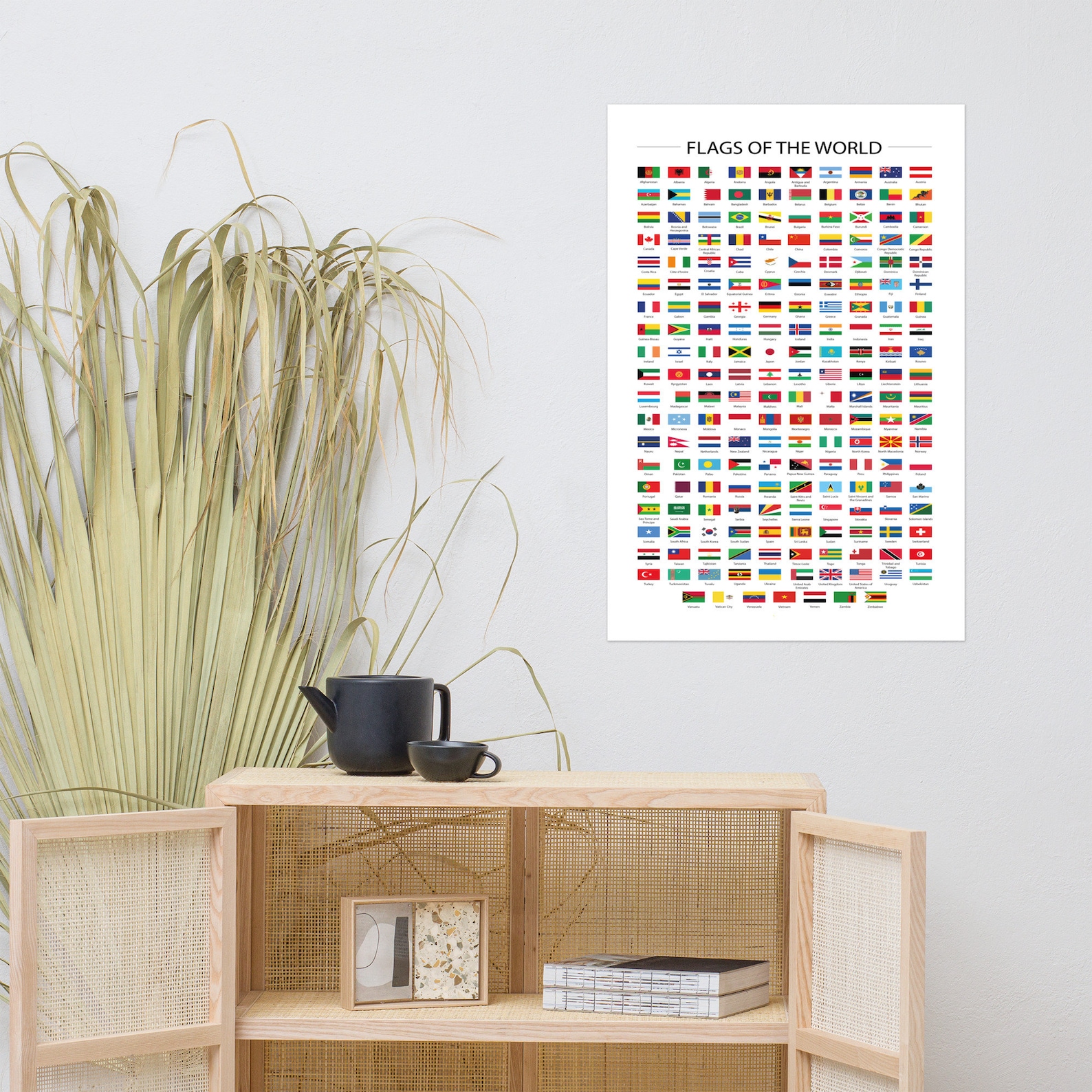 Flags of the World Poster | Countries Flags Chart | Educational Kids ...