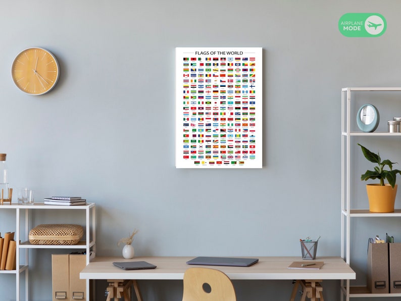 Flags of the World Poster | Countries Flags Chart | Educational Kids ...