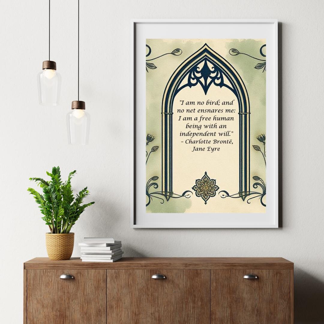 Jane Eyre Quote Digital Download Printable Wall Art Graduation Gift ...