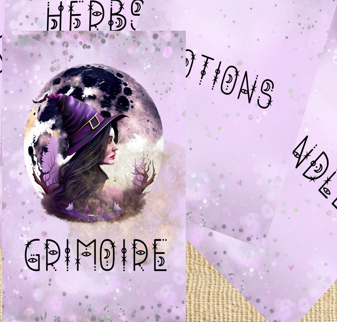 Grimoire Divider Pages, Witch Pages, Divider Pages, Book of Spells - Etsy