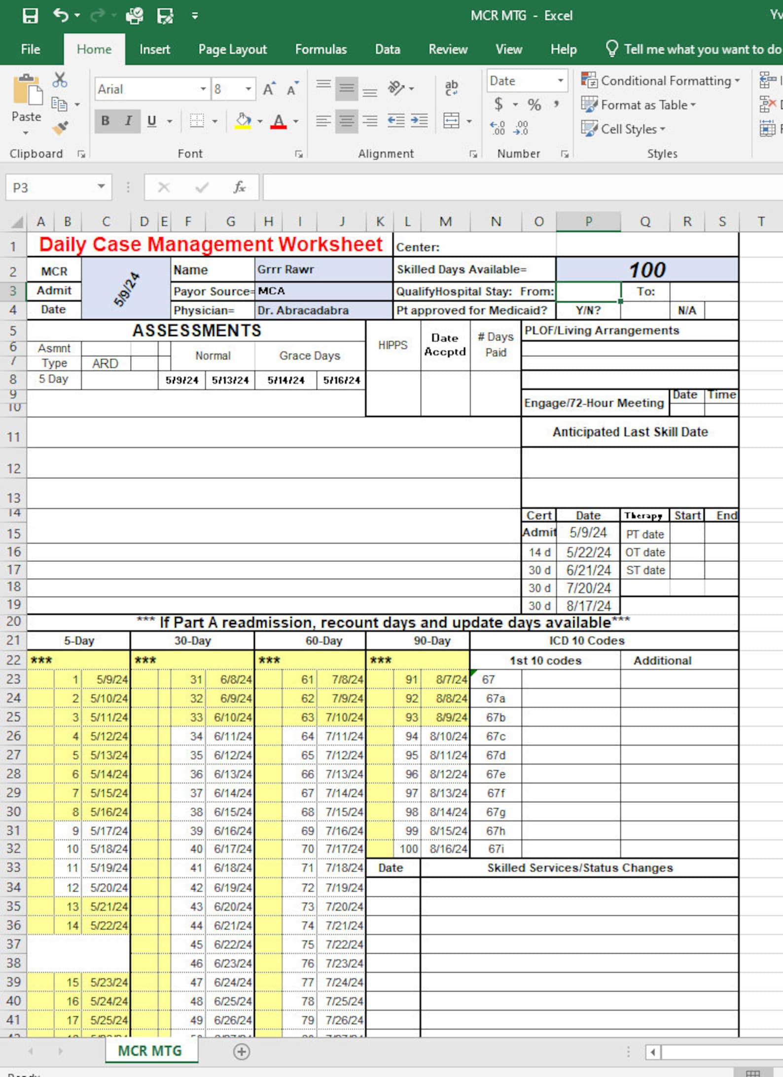 Medicare Meeting Automated Form Skilled Cert Certification Date ...