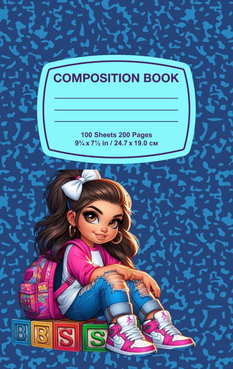 Composition Notebook Cover, Back to School Notebook, Notebook Template ...