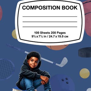 Composition Notebook Cover, Back to School Notebook, Notebook Template ...