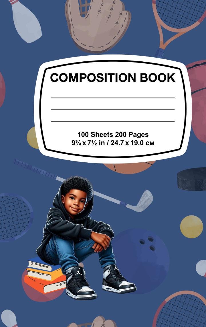 Composition Notebook Cover, Back to School Notebook, Notebook Template ...