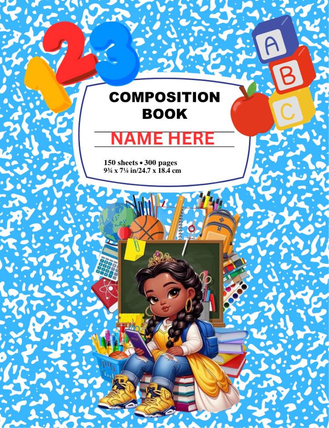 Composition Notebook Cover, Back to School Notebook, Notebook Template ...