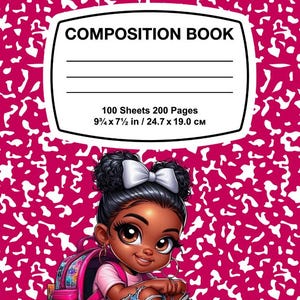 Composition Notebook Cover, Back to School Notebook, Notebook Template ...