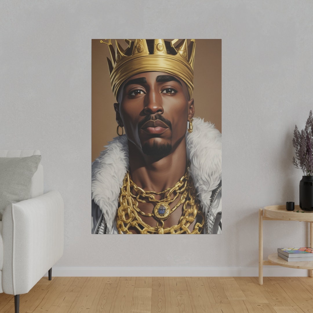 Tupac Wall Canvas, Tupac Graffiti Wall Art, Living Room Wall Art ...
