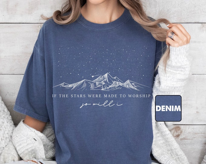If the Stars Were Made to Worship Sweatshirt, Christian Hoodie, Faith ...