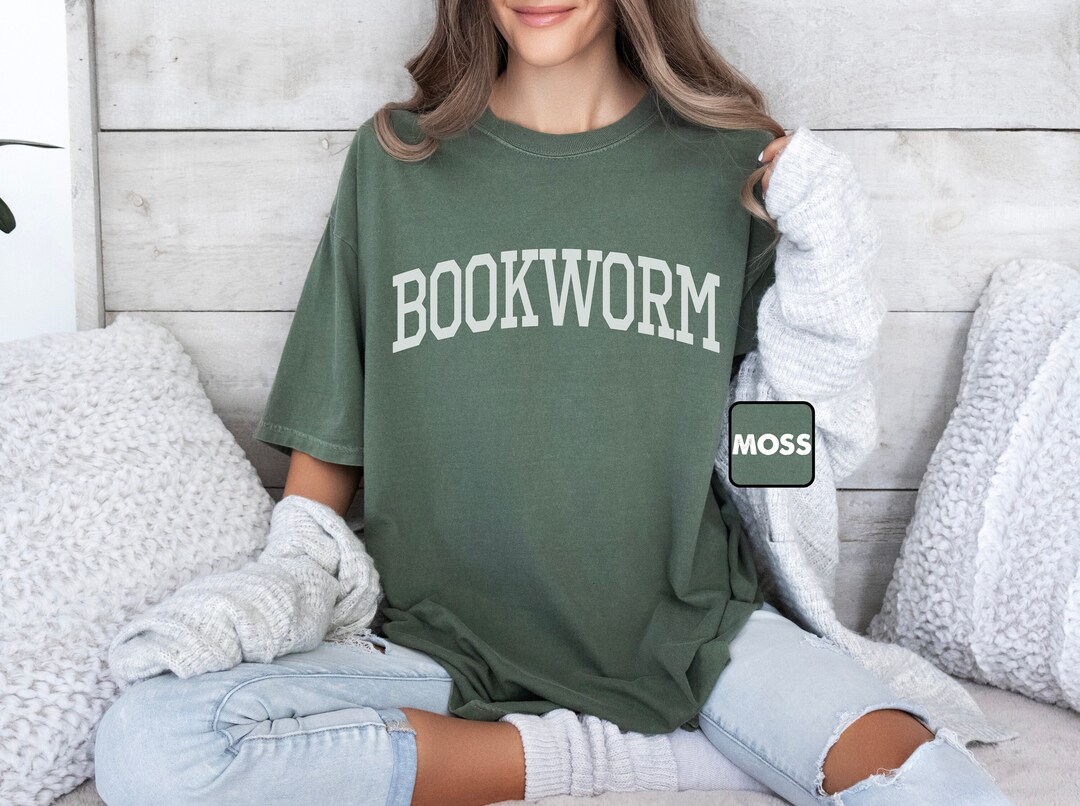 Comfort Colors® Bookworm Shirt, Bookish T-shirt, Reading Book Outfit ...