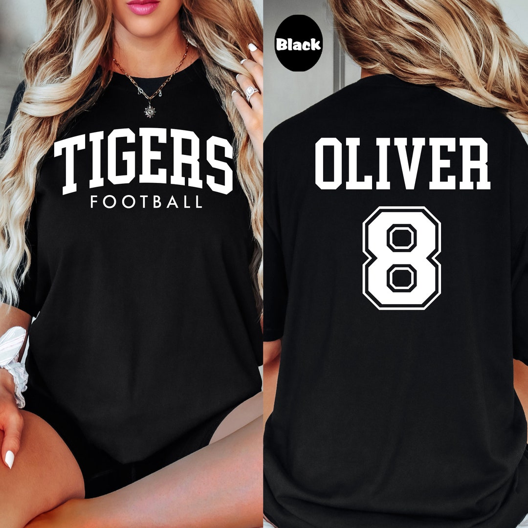 Custom Football Shirt, Personalized Sports Team Comfort Colors® T-shirt ...