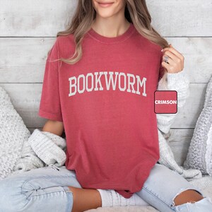 Comfort Colors® Bookworm Shirt, Bookish T-shirt, Reading Book Outfit ...