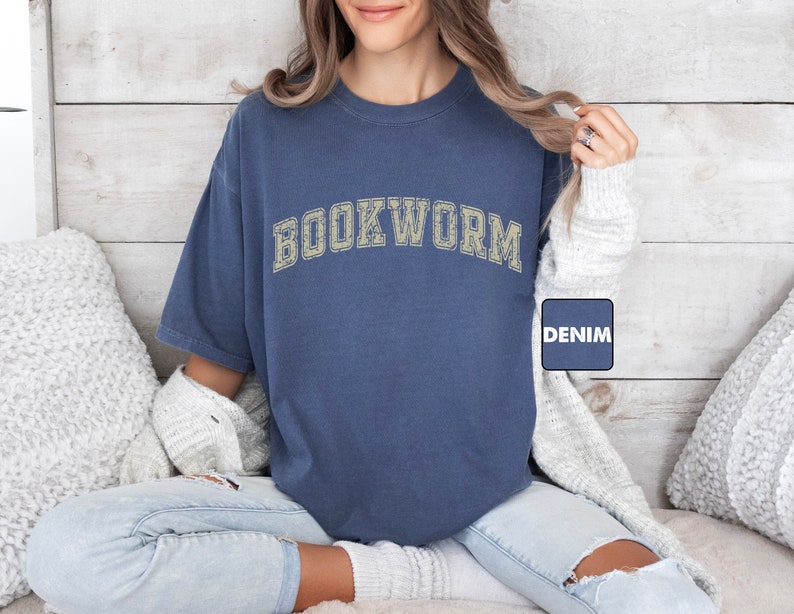 Comfort Colors® Bookworm T-shirt, Book Lover Shirt, Bookworm Tee, Book ...