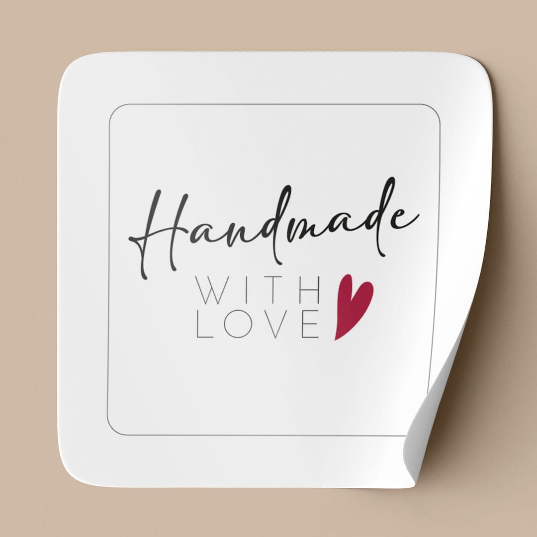 Stickers - Handmade With Love - Etsy
