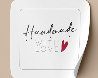 Stickers - Handmade With Love - Etsy