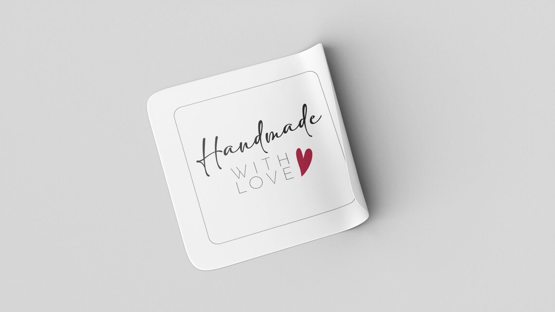 Stickers - Handmade With Love - Etsy