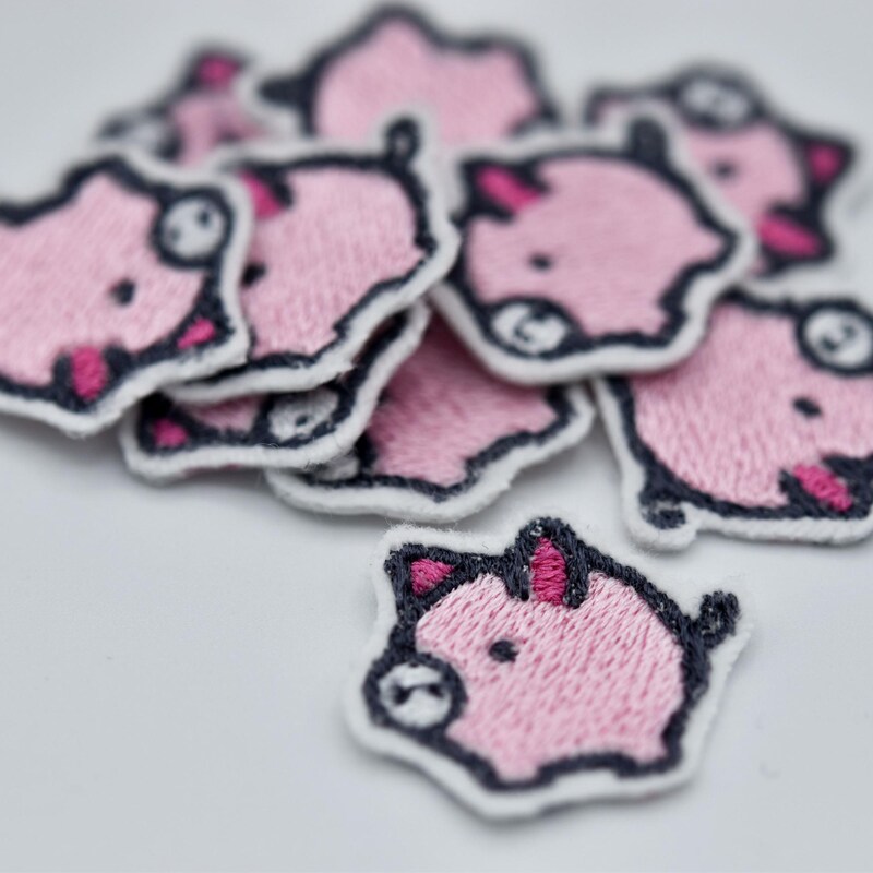 Iron on Pig Patch - Etsy