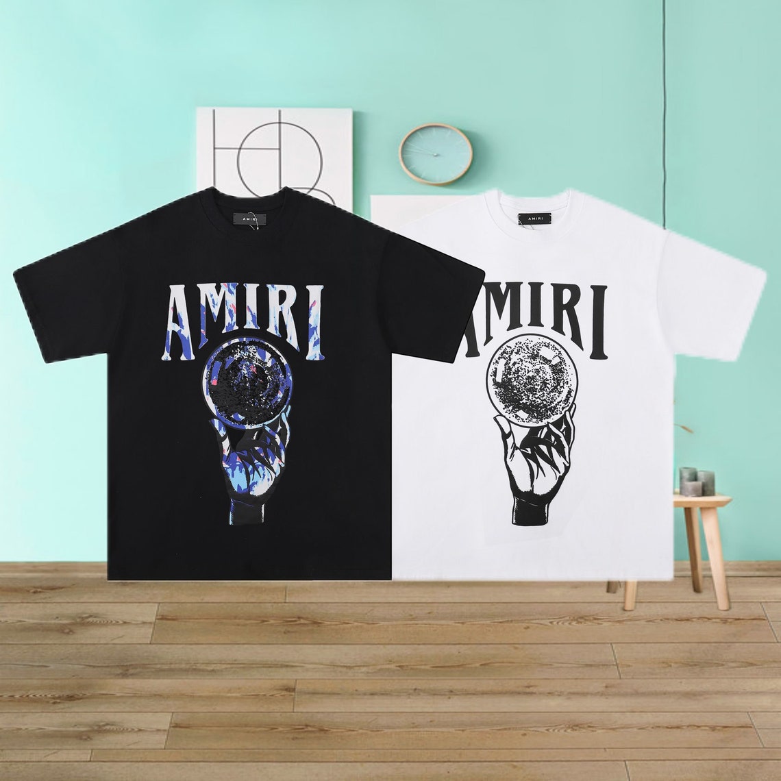 Amiri T-shirt, AMIRI Beach Shirt, Vintage Amiri Logo Shirt, Casual Hip ...