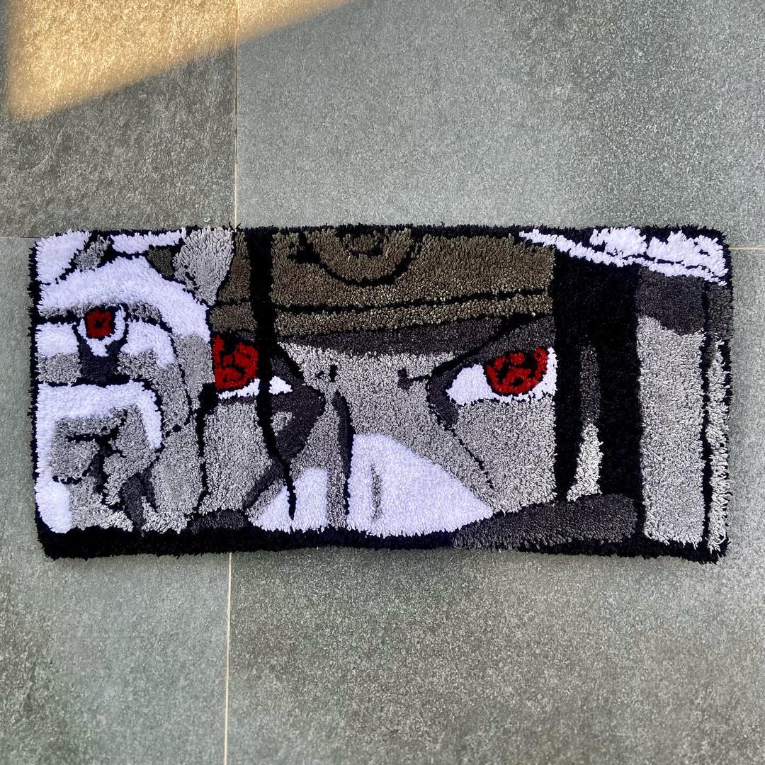Custom Naruto Itachi Sharingan Doormat Rug Gift for Your Boyfriend or ...